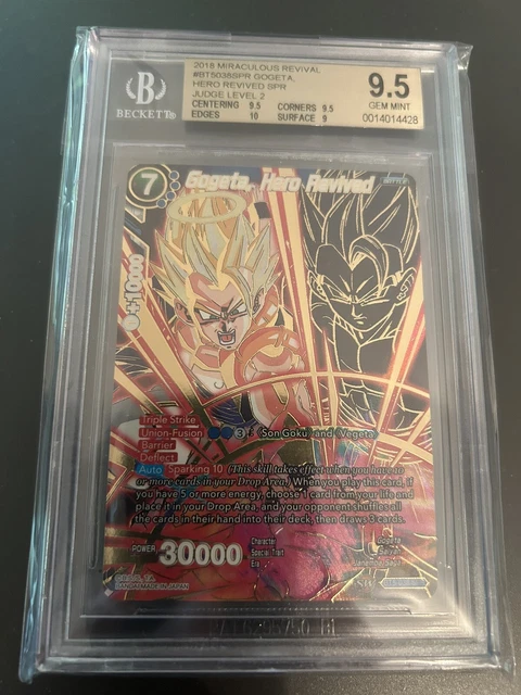 DRAGON BALL SUPER Gogeta Hero Revived BT5 Spr BGS 9,5 EUR 93,70 - PicClick FR