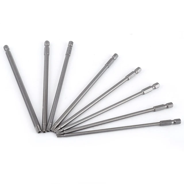 150MM 8X S2 Steel Star Head Screwdriver Set Bits Hand Tools Magnetic ...