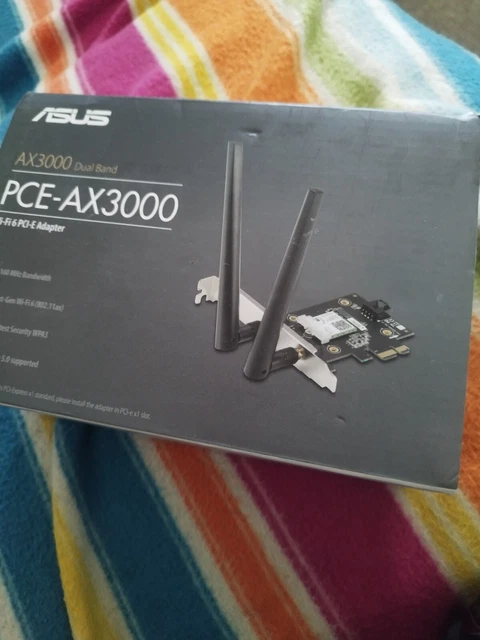 ASUS PCE-AX3000 PCIE Card Bluetooth 5.0+ Wi-Fi 6 AX3000 Dual Band, 2x ...