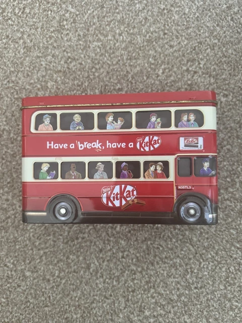 NESTLE KITKAT DOUBLE Decker Red Bus 'Have a break,have a KitKat' Tin ...