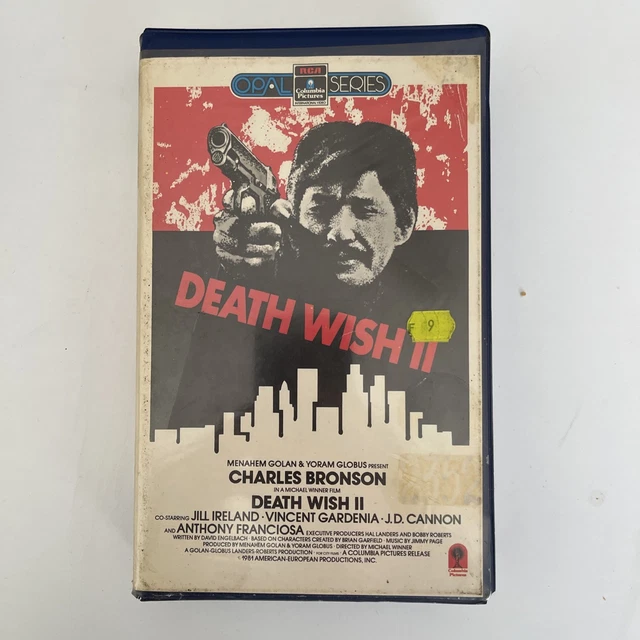 DEATH WISH 2 II VHS Charles Bronson Opal RCA Big Box Clamshell RARE $50.00 - PicClick AU