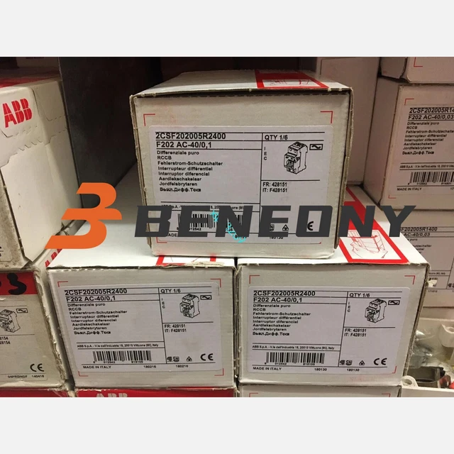 F202 AC-40/0.1 ABB Residual Current Circuit Breaker Brand NEW FedEx or DHL £195.74 - PicClick UK