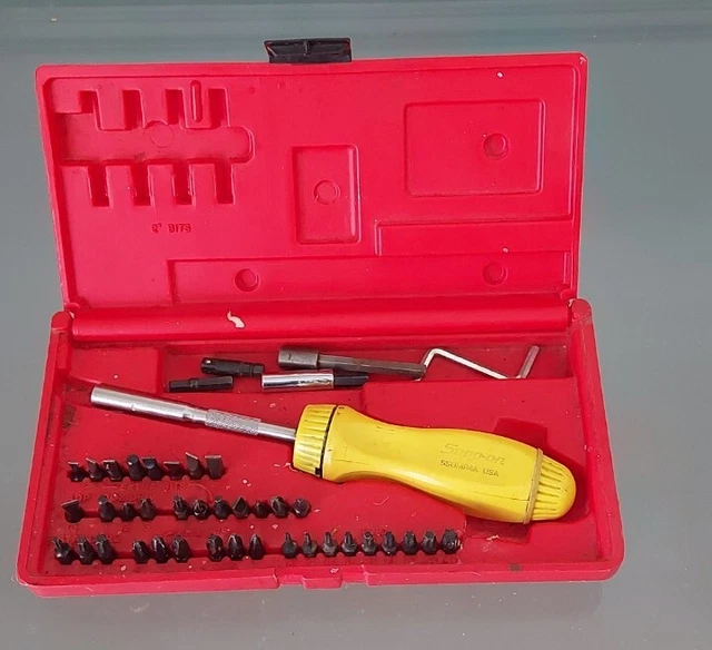 SNAP ON TOOLS Ratcheting Magnetic Screwdriver Set. SSDMR4A $95.00 ...