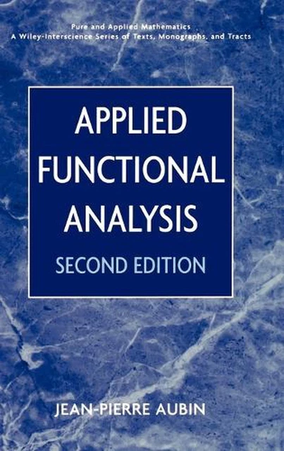ANALYSE FONCTIONNELLE APPLIQUÉE par Jean-Pierre Aubin (anglais) livre ...