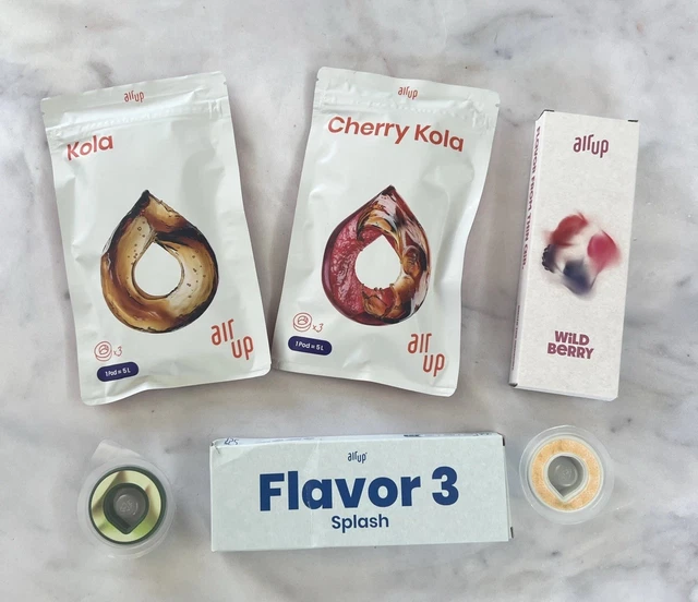 GENUINE AIR UP Pods KOLA CHERRY KOLA WILD BERRY BUNDLE & MORE (14 PODS ...