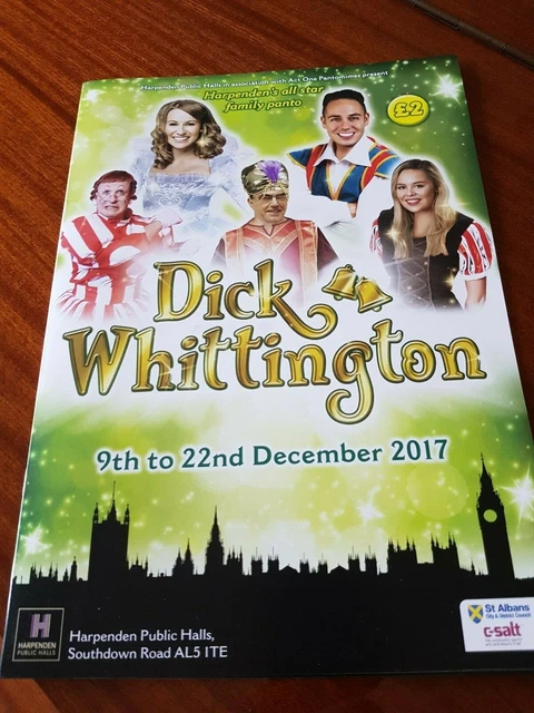 DICK WHITTINGTON PANTO pantomime programme Jen Pringle Milkshake Luke ...