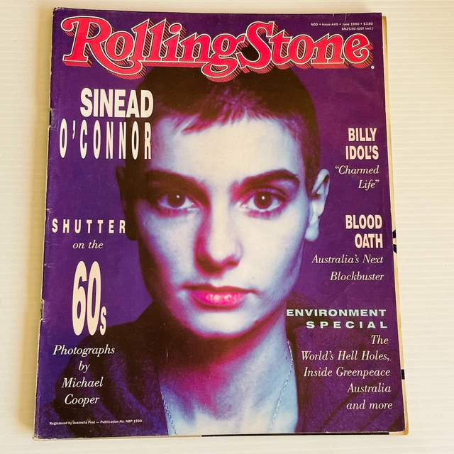 ROLLING STONE MAGAZINE June 1990 Sinead O'Connor Advertising Vintage ...
