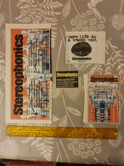 STEREOPHONICS - BAND TOUR/ALBUM PROMO ADVERT X 4 - 90'S MUSIC PRESS (a ...