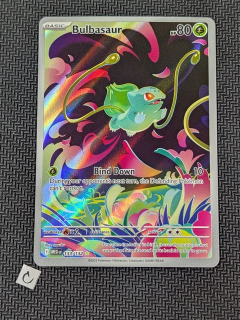 BULBASAUR 133/132 - Mega Evolution Illustration Rare Pokemon TCG NM $33 ...