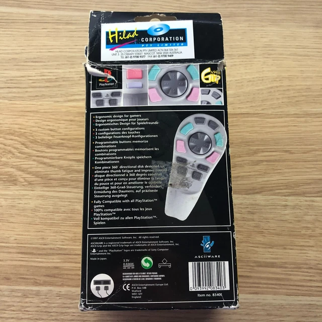 PLAYSTATION PS1 ASCII Grip One Handed Controller - Boxed! EUR 95,21 ...