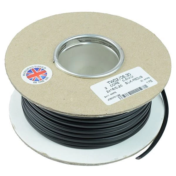 0.5MM² 2-CORE FLAT Twin Thin Wall Cable Wire 16/0.2mm 30M $91.91 ...