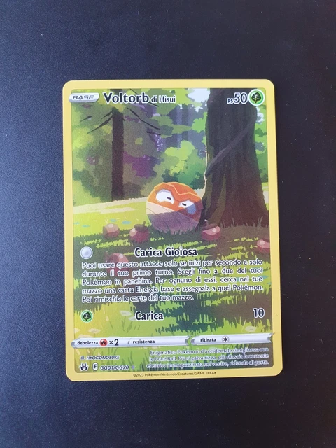 CARTE POKEMON VOLTORB di Hisui GG01/GG70 Full art Zenit Regale Ita Near ...