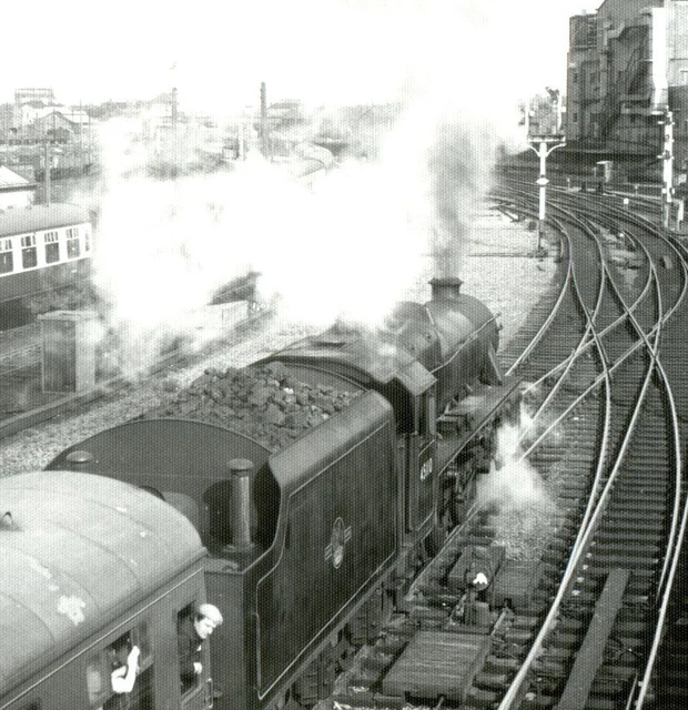 VINTAGE TRAIN PHOTOGRAPH 45110 steam locomotive Southport railway #9 £6 ...