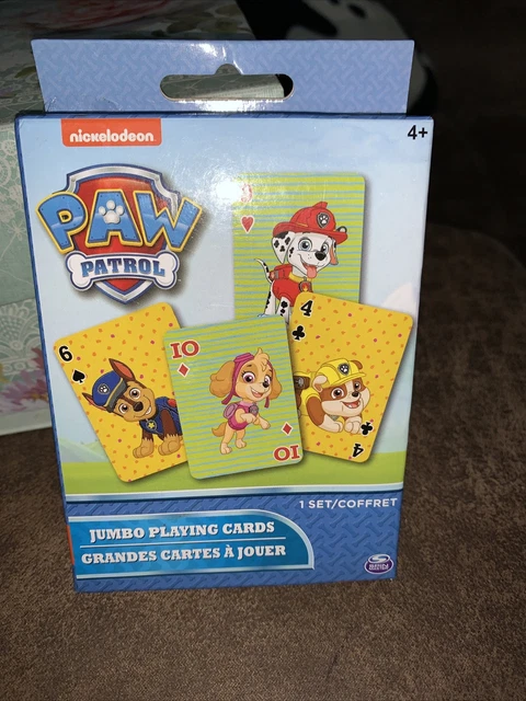 NICKELODEON PAW PATROL JUMBO PLAYING CARDS - NEW 54 Jumbo Cards $7.00 ...