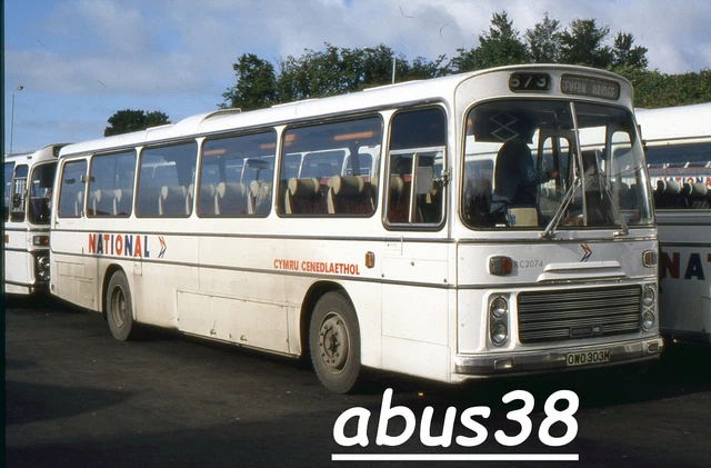 ORIGINAL BUS Slide of National Welsh RC2074 at Aust services?(974) £2. ...