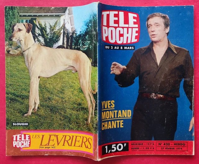 MAGAZINE TELE POCHE N°417 du 6 Février 1974 Georges BRASSENS EUR 4,00 - PicClick FR