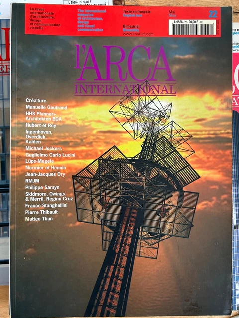 MAGAZINE ARCHITECTURE L' Arca International N° 22 Mai 1998 Francais ...