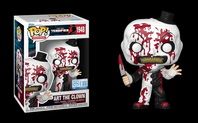 FUNKO POP! TERRIFIER 3, Art The Clown Bloody Knife #1948 Exclusive w ...