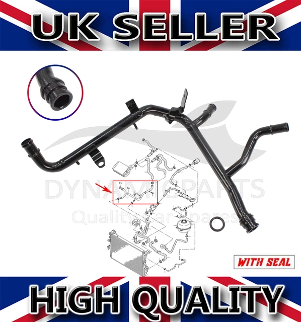 METAL COOLANT PIPE For Vw T5 Transporter 1.9 Tdi (2003-2009 ...