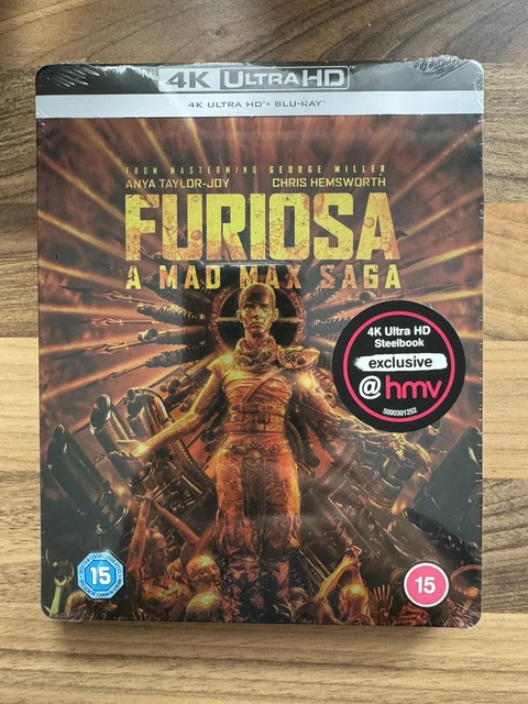 NEW FURIOSA - A Mad Max Saga HMV Exclusive Steelbook Edition 4K Blu-Ray EUR 47,19 - PicClick IT