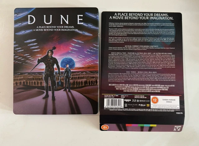 DUNE ARROW VIDEO 4K ULTRA HD BLU RAY LIMITED EDITION STEELBOOK - Never ...