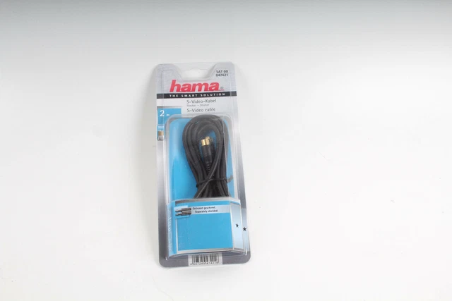 HAMA S-VHS CABLE Connecting Cable 4-Pin S-VHS Male (Hosides), 2m £6.88 ...