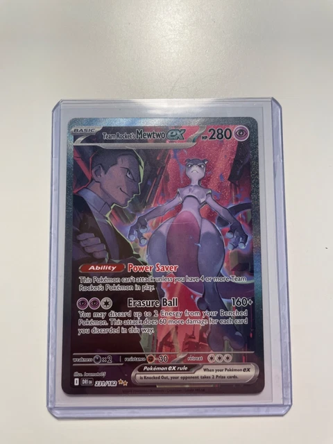 TEAM ROCKET’S MEWTWO EX 231/182 Destined Rivals Special Illustration ...