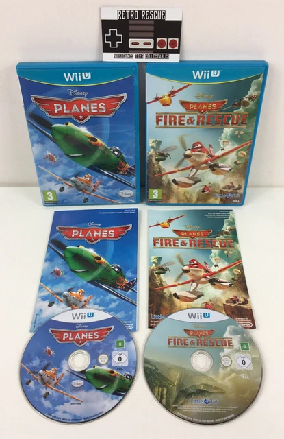 DISNEY PLANES 1 2 Fire & Rescue Nintendo Wii U Game Bundle CIB Manual ...