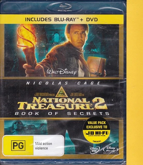 NATIONAL TREASURE 2 : Brand New (Blu-ray + DVD, 2007, 2 Discs, Region B ...