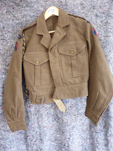 BRITISH ARMY 49 Pattern Battledress Uniform - RASC Service Corps Badged ...