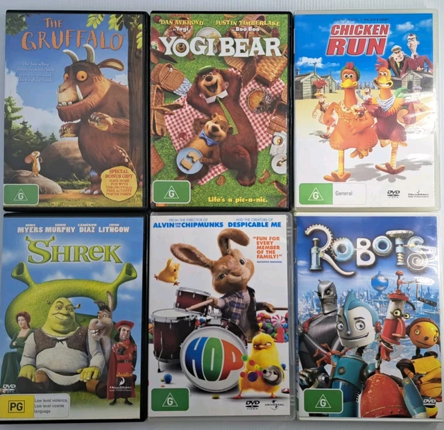 KIDS CHILDRENS DVD Bundle Bulk Lot Pack X 6 Movies Family Animation ...