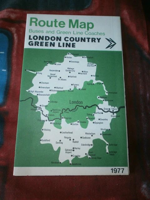 LONDON COUNTRY BUS & Green Line Route Map 1977 £2.99 - PicClick UK