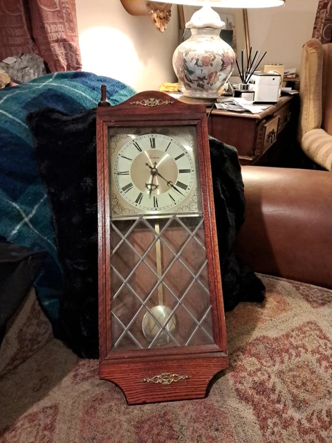 SPECTRUM WOODEN CASED QUARTZ WALL CLOCK , Not Working £4.99 - PicClick UK