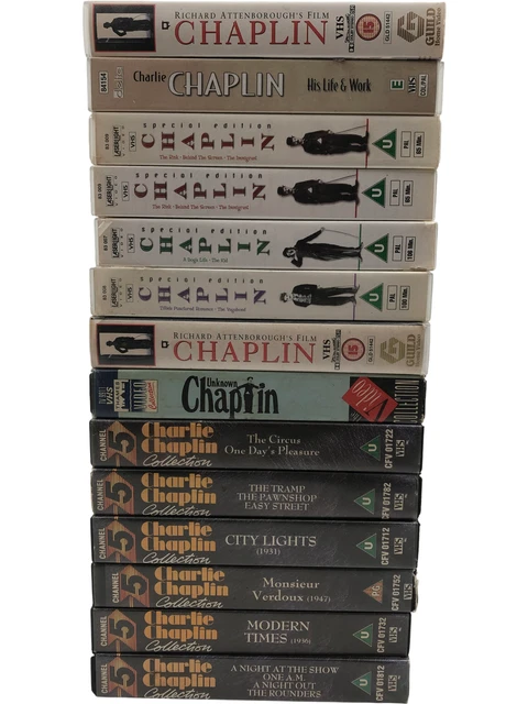 CHARLIE CHAPLIN COLLECTION VHS Tapes Special Edition Film Set T2080 LWB ...
