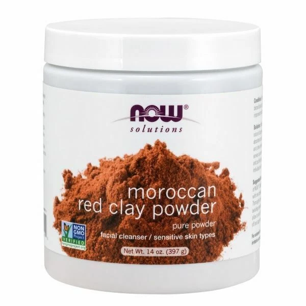 MOROCCAN RED CLAY Powder 14 Oz by Now Foods £24.35 - PicClick UK