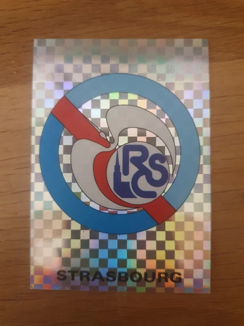 N°298 RCS STRASBOURG Les Cigognes Ecusson Badge vignette Panini ...