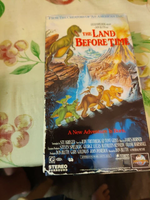 THE LAND BEFORE Time (VHS) 1989 MCA Home Video original movie in the ...