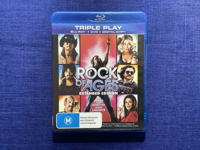 ROCK OF AGES (Blu-ray + Dvd + Digital Copy 2012) Tom Cruise Like New ...