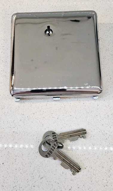 CHROME PAYPHONE VAULT Door Northern Electric/Western Electric With Lock ...