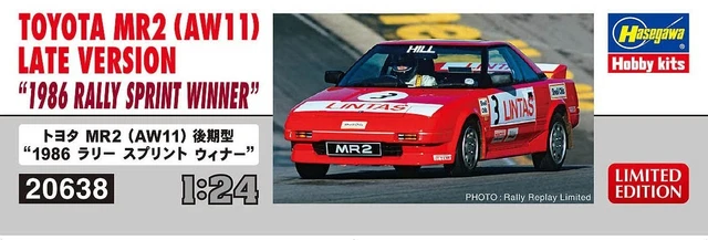 HASEGAWA 1/24 TOYOTA MR2 (AW11) Late Version 1986 Rally Sprint Winner ...