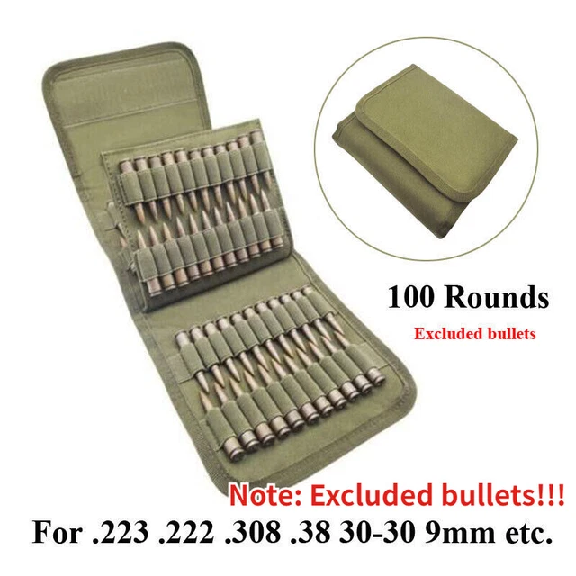 GREEN RIFLE BULLET Cartridge Bandolier Ammo Pouch For .38 .357 7 ...