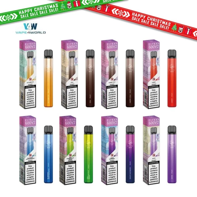 ELF BAR T600 | Elfbar V2 | Disposable Vape Kit 2ml 2% Nic Salt £2.99 ...