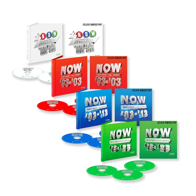 NOW 40TH ANNIVERSARY Box Set - All 4 Special Edition Cd Sets &Prints ...