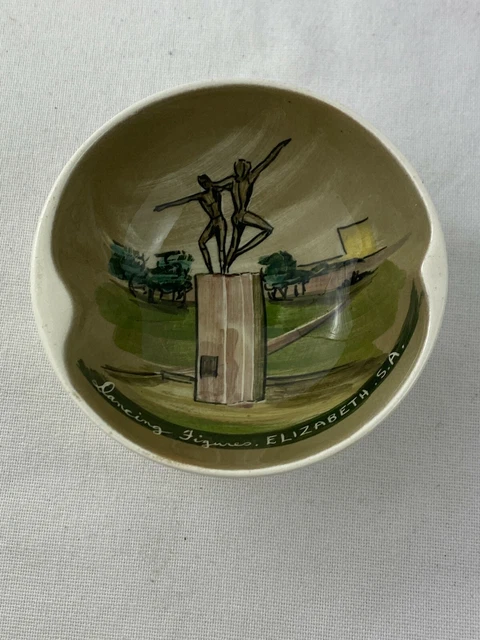 STUDIO ANNA AUSTRALIA Vintage Souvenir Hand Painted Dish Original Foil ...