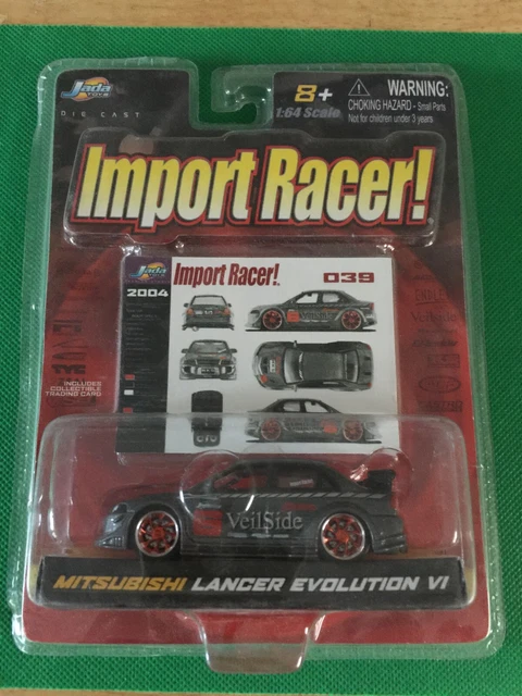 JADA TOYS IMPORT RACER Mitsubishi Lancer Evolution Evo VI 1:64 RARE ...
