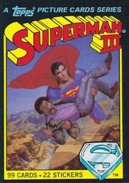 SUPERMAN 3 III Complete Trading Card Set 1-99 1983 Topps Usa ...