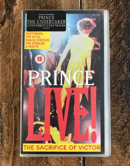 PRINCE VHS VIDEO Live! The Sacrifice Of Victor 1994 Vintage Pal + Hype ...