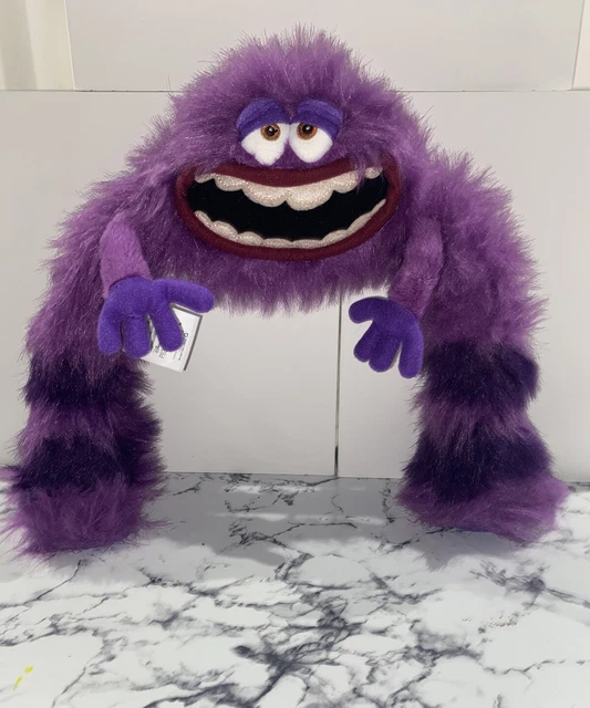 DISNEY PIXAR ART Purple Monsters Inc Plush Toy Disney Store Soft Toy £5 ...