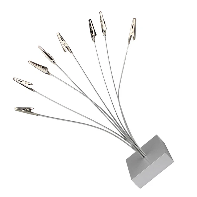 SUPPORT DE PINCES Photo Numéros Table Mariage Cadre Carré Vertical Présentoir EUR 12,29 ...