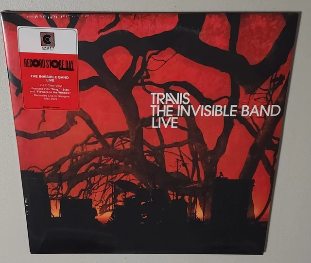 TRAVIS THE INVISIBLE Band Live (2023 Rsd) Brand New Sealed Clear Vinyl ...